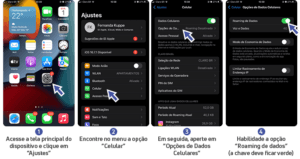 Passo a passo: como ativar roaming internacional no iPhone (iOS) - VC-X Solutions